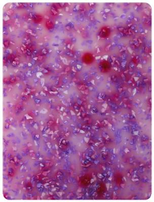 China Lámina acrílica morada de 1,2 g/cm3 Hojas de plástico estampadas coloreadas de 4x8 pies en venta