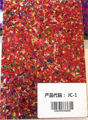 China 4mm Thick Chunky Flakes Glitter Cast Acrylic Sheet For Laser Cutting Te koop