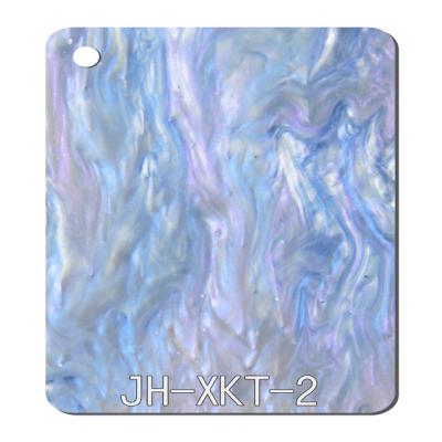 Cina 620*1040mm custom light blue starry sky pattern colored acrylic sheet for home furniture crafts in vendita