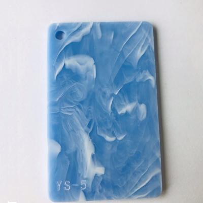 China Blue Marble plastic sheet Hot Selling Cast 3mm PMMA Sheet Colorful cloudy Acrylic Plastic Sheet for sale
