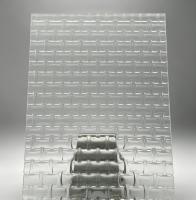 China Customized Prisma Small Grid Texture Acrylic Panel Sheet PMMA Material With Cutting Processing Service for sale