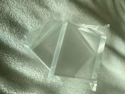 China Solid Clear Acrylic Display UV Printed Logo Block 30mm Thickness Home Decoration for sale