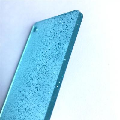 China Light Blue Clear Acrylic Glitter 36 X 36 Acrylic Sheet For Kitchens 1.2g/Cm3 for sale