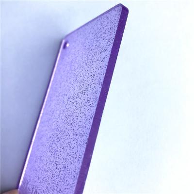 Cina L'acrilico porpora di scintillio 4x8 riveste il bordo di plastica trasparente dello SGS in vendita