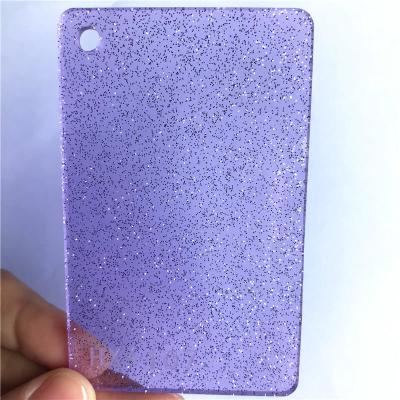 Cina L'acrilico porpora di scintillio 4x8 riveste il bordo di plastica trasparente dello SGS in vendita