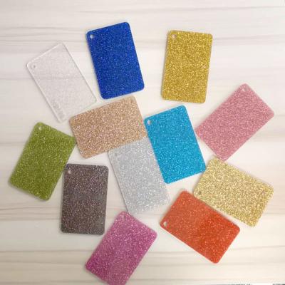 China 15mm Thickness Sparkle Acrylic Sheet Brown For Earrings Chains for sale