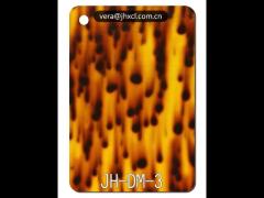 Clear Tortoise Shell Acrylic Sheet Leopard Pattern For Handbag Chain