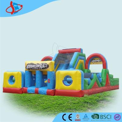 Cina 0,9 millimetri del PVC di assalto di noleggio di corso, giochi gonfiabili di sport, corsa ad ostacoli per i bambini in vendita