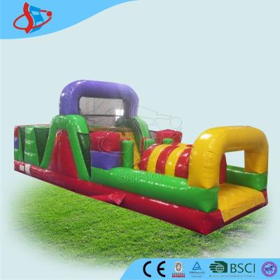 Cina Corsa ad ostacoli gonfiabile, giochi gonfiabili di sport del PVC da 0,9 millimetri in vendita