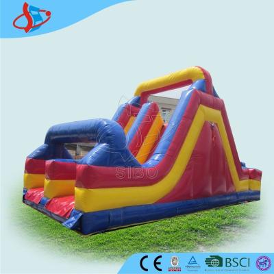 China Os jogos infláveis dos esportes do dobro do jardim do divertimento do PVC deslizam o encerado à venda