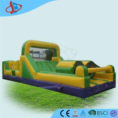 Cina Il corso gonfiabile verde di assalto istruisce i giochi di sport per i bambini in vendita