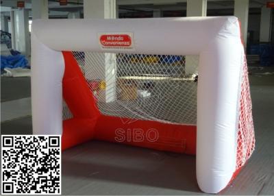 Cina portone di scopo di calcio dei giochi gonfiabili di sport di 0.55mm mini doppio con rete in vendita