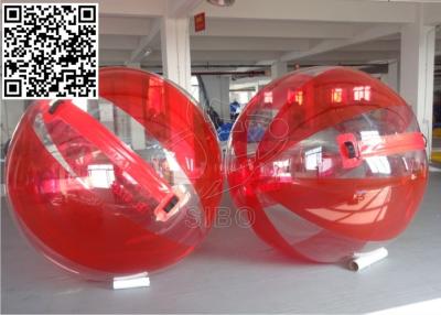 Cina Giochi all'aperto gonfiabili stampati logo della palla corrente dell'acqua rossa per il parco dell'acqua in vendita