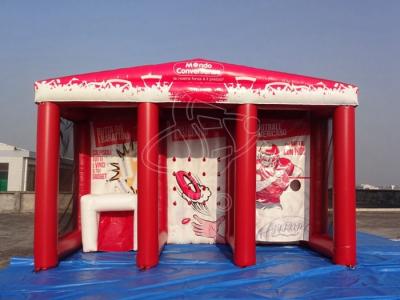 Cina Il tiraggio gonfiabile dello scorrevole della palla del PVC dei bambini rossi fa scorrere fuori del centro commerciale in vendita