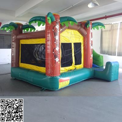 中国 おかしく膨脹可能な森林カスタマイズされる子供の演劇のためのコンボの跳ね上がりの家のプレイハウス 販売のため