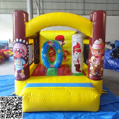 中国 子供のゲームのための遊園地の小型膨脹可能な跳躍の城/警備員 販売のため