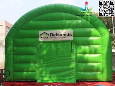 China Waterproof Green Tunnel Air Inflated Tents with Doors for Event for sale