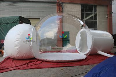 China 4X8m Best-sale blow up structure inflatable clear dome tent, inflatable bubble tent camping for sale