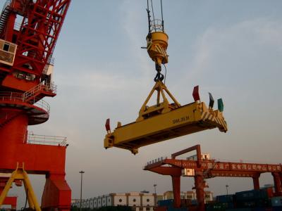 China ISO  manufacture electric hydraulic rotatary telescopic container spreader for sale