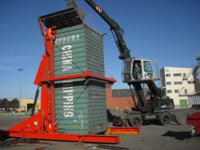 China 20FT 30FT 40FT 45FT Hydraulic Container Tilter Container Tilting Container Loaders Unloaders for sale