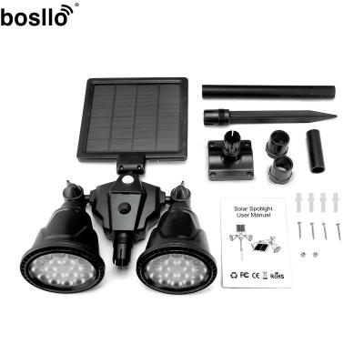 China 6V 500MA Solar Garden Lamps Black Outdoor Solar Garden Lights for sale