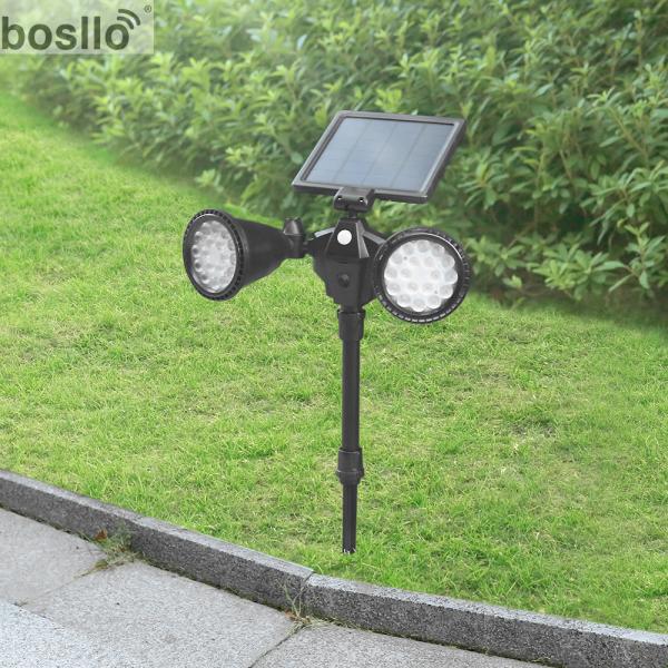 IP65 Waterproof Solar Induction Lamp Warm Light 3000K 3.7V 2600mA