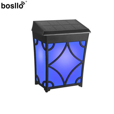 Cina Ambrato colore RGB LED luci esterne 1.2V 1300mAh luce solare a parete in vendita