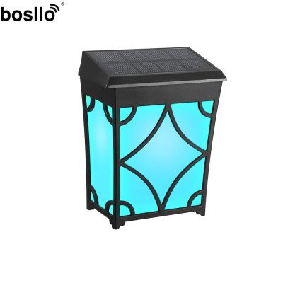 Cina Ambrato colore RGB LED luci esterne 1.2V 1300mAh luce solare a parete in vendita