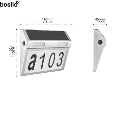 Stainless Steel Outdoor Solar Lamps 5V 300MA Decorative Solar Wall Lights