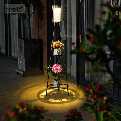 Cina Luci solari impermeabili a doppia carica per fioriere adatte a Natale e Halloween in vendita