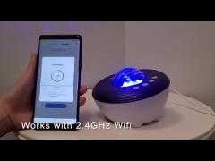 Bluetooth Music Starry Galaxy Projector ABS Material de plástico de engenharia