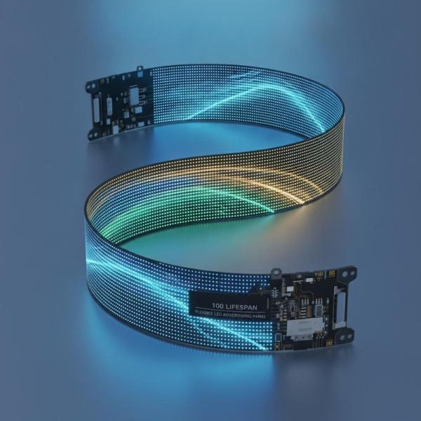 Quality 100 Lifespan Flexible LED Advertising Panel Utilizing SMD1010 Light Drive In One Offering Bright Displays and Flexible Mounting for sale