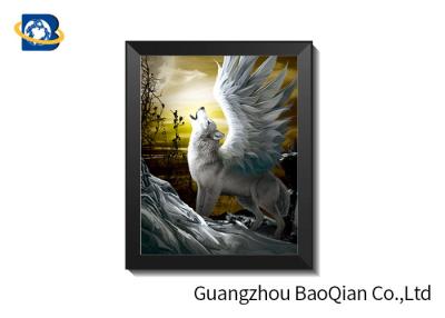 China Boze 3D het Beeld Lenticular Tik 0.6MM van de Wolfsvoorraad Dikte met Zwart MDP-Kader Te koop
