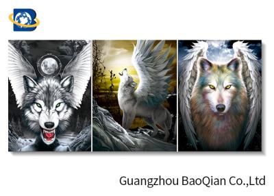 China Boze 3D het Beeld Lenticular Tik 0.6MM van de Wolfsvoorraad Dikte met Zwart MDP-Kader Te koop