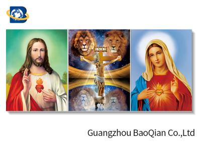 China Mure a Virgem Maria da aleta Lenticular da decoração/imagem religiosas de Jesus/deus 3D à venda