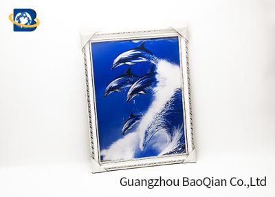 Cina Le alte immagini lenticolari del delfino della definizione 3D con lo PS bianco incorniciano/logo in vendita