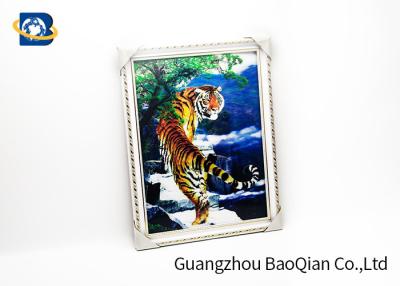 Cina Spessore domestico di immagine 0.6MM di vibrazione di stampa della parete della tigre delle foto degli animali dell'immagine 3D della decorazione in vendita