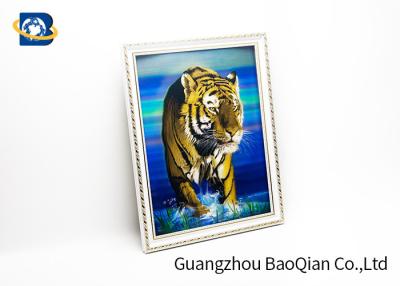 Cina Spessore domestico di immagine 0.6MM di vibrazione di stampa della parete della tigre delle foto degli animali dell'immagine 3D della decorazione in vendita