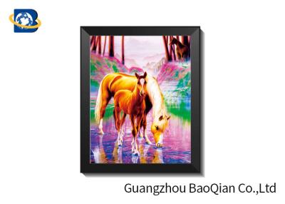 China 3D Dierlijk de Vogel/het Paardbeeld 4 van de Behang Lenticular Tik Kleuren 3D UVdruk Te koop