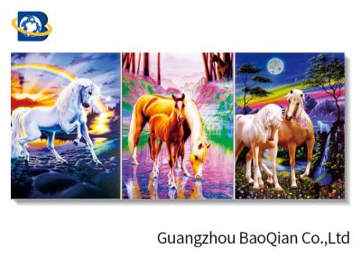 China 3D Dierlijk de Vogel/het Paardbeeld 4 van de Behang Lenticular Tik Kleuren 3D UVdruk Te koop
