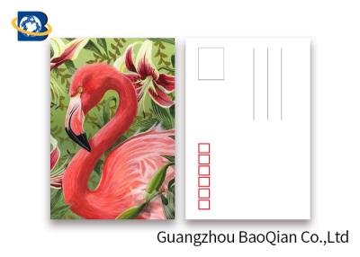 Cina Cartolina lenticolare di stampa di immagine del fenicottero Loverly, 3D dimensione lenticolare dell'immagine 11x16cm in vendita