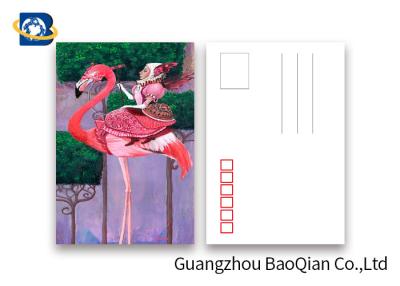 Cina Cartolina lenticolare di stampa di immagine del fenicottero Loverly, 3D dimensione lenticolare dell'immagine 11x16cm in vendita