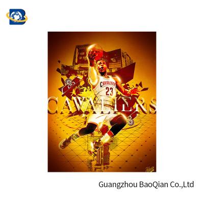 China Impressão Lenticular colorida do cartaz 3D para NBA que anuncia 50 * 71cm à venda
