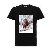 China Cool 3D Flip Effect T - Shirt 100% Cotton Soft Material For Printing 3D Artwork for sale