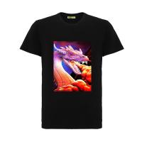 China Cool 3D Flip Effect T - Shirt 100% Cotton Soft Material For Printing 3D Artwork for sale