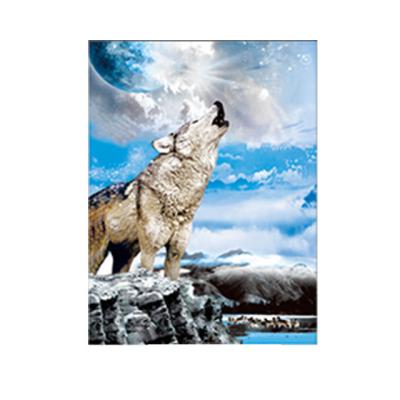 China Dierlijke 3D Lenticular Beelden voor Bureaudecoratie/3D Wolfsbeeld Te koop
