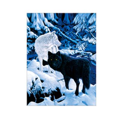 China Dierlijke 3D Lenticular Beelden voor Bureaudecoratie/3D Wolfsbeeld Te koop