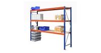 China Warehouse Storage Longspan Racking / Iron Shelf Rack Medium Duty for sale