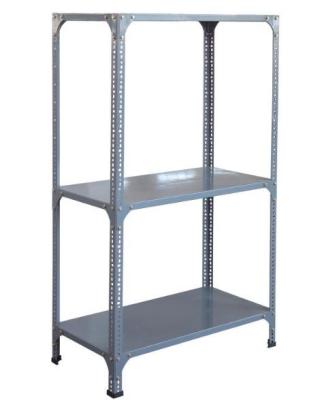 China Adjustable Slotted Angle Iron Shelf ,  Light Duty Metal Shelving Racking for sale