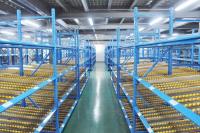 China High Storage Efficiency Flow Through Racking Warehouse Storage Shelves With Rollers System for sale
